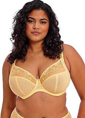 Shop for J CUP Yellow Lingerie Curvissa Plus Size