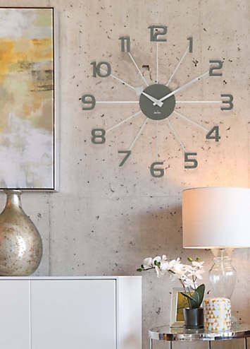 Acctim Astraea Brass Effect Large Metal Wall Clock | Curvissa