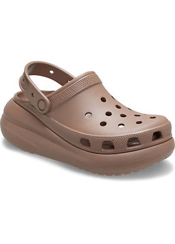 Crocs Brown Classic Crush Clogs | Curvissa