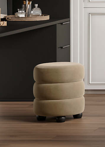 Emi Fabric Pouffe Stool | Curvissa