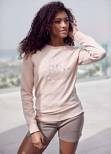H.I.S Logo Print Sweatshirt | Curvissa
