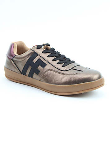 Heavenly Feet Bronze Madison Trainers | Curvissa