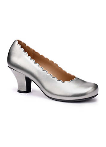 Hotter Pewter Jive Formal Shoes | Curvissa