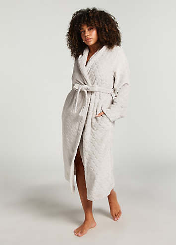 Hunkemoller Fleeced Textured Robe | Curvissa