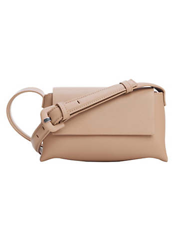 Mango Lucer Nude Crossbody Bag | Curvissa