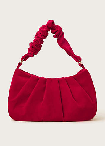 Monsoon Vela Ruched Velvet Bag | Curvissa