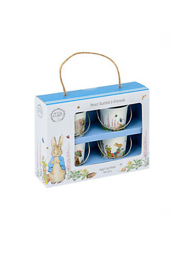 Peter Rabbit Set of 4 Peter Rabbit Design Egg Cups | Curvissa