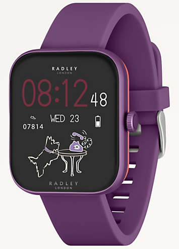 Radley London Series 32 Purple Silicone Strap Smart Watch | Curvissa