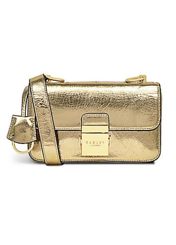 Radley London Yellow Hanley Close - Metallic Mini Flapover Cross Body ...