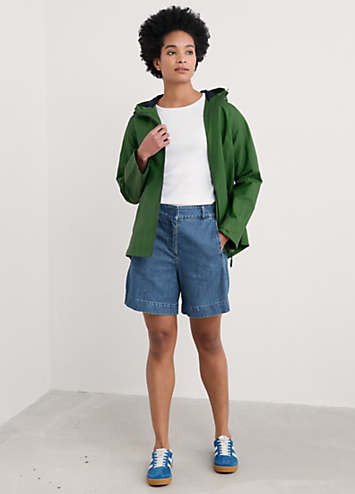 Seasalt Cornwall Green Waterway Waterproof Jacket | Curvissa