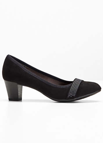 Studded Court Shoes by Jana | Curvissa
