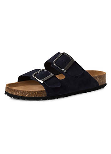 Tamaris Embossed Logo Mules | Curvissa