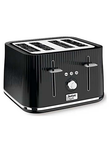 Tefal Loft 4 Slice Toaster - Black | Curvissa