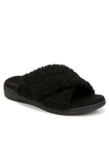 Vionic Relax II Regular Fit Arch Support Open Toe Slippers | Curvissa