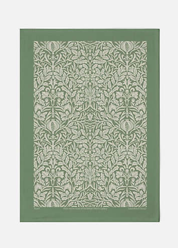 William Morris Acorn Green Tea Towel Pair | Curvissa