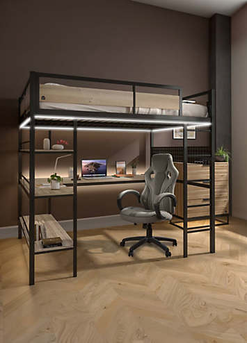 XR Living Denver High Sleeper With App Controlled LED Lighting | Curvissa