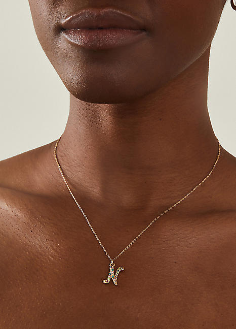 Accessorize initial necklace store