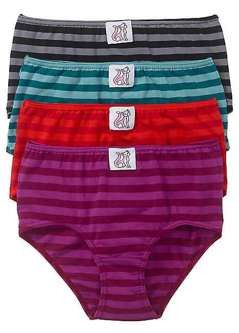 Pack of 4 Full Briefs by Bonprix | Curvissa