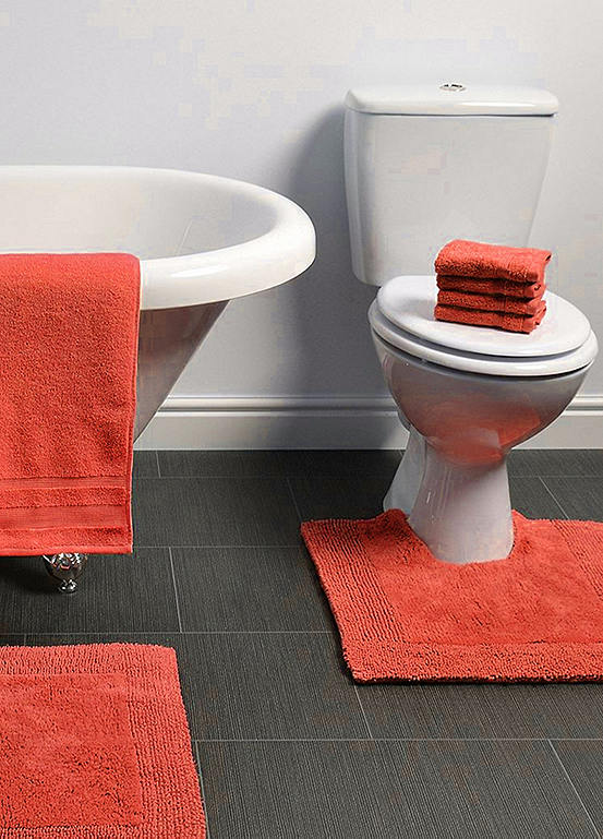 Allure Elegance Reversible Cotton Bath Mats | Curvissa