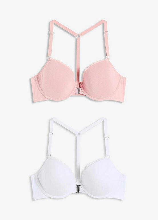 bonprix Pack of 2 Underwired Plunge Bras | Curvissa