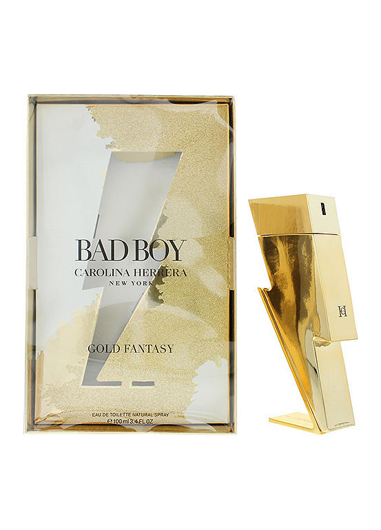 Carolina Herrera Bad Boy Gold Fantasy Eau De Toilette 100ml | Curvissa