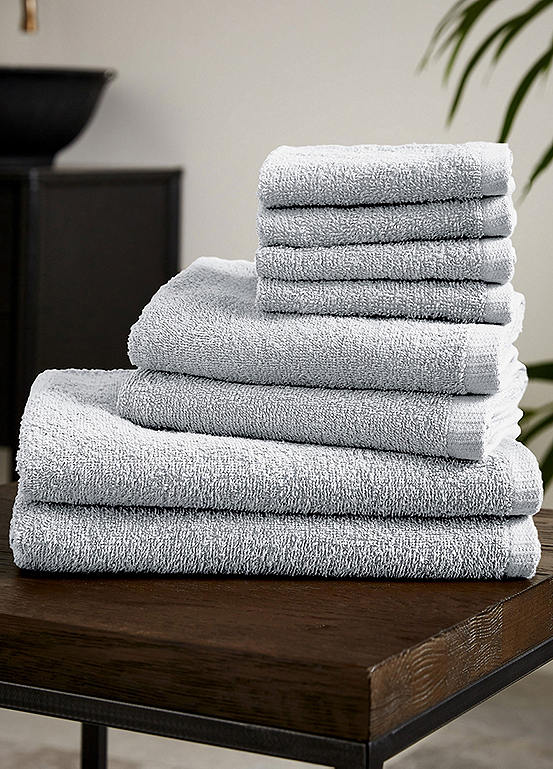 Catherine Lansfield Quick Dry Plain Dye Towel Range | Curvissa