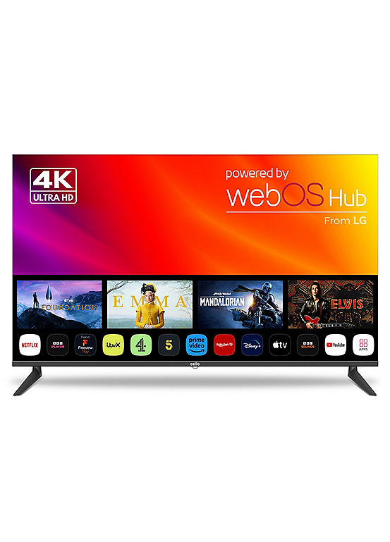 Cello 50 Inch Frameless Smart TV | Curvissa