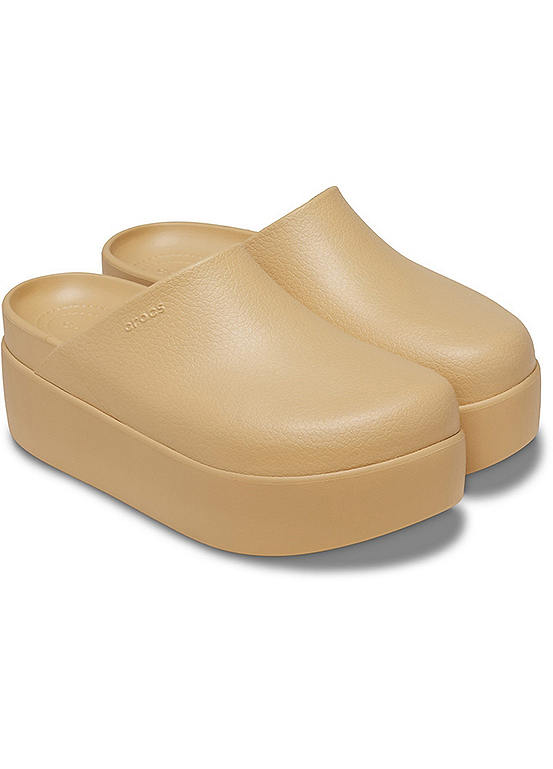 Crocs Dylan Platform Yellow Clogs | Curvissa