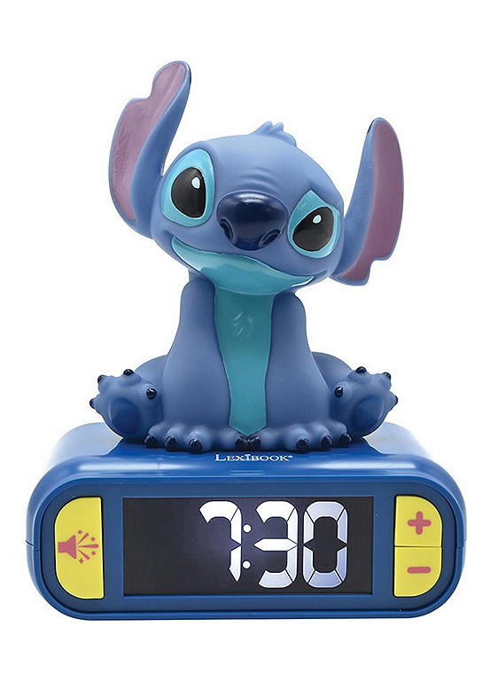 Disney Digital Alarm Clock with a 3D Stitch Night Light | Curvissa