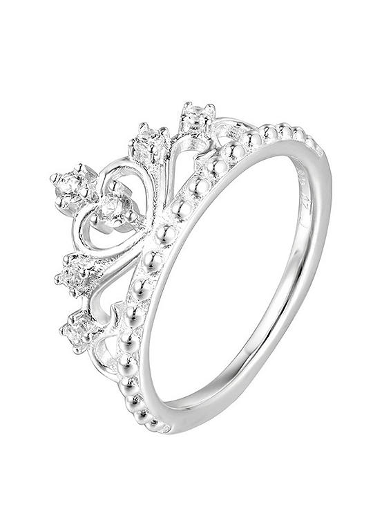 For You Collection Sterling Silver Crown Ring | Curvissa
