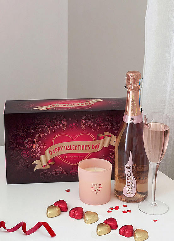 Funky Hampers Sweet on You Prosecco & Chocolate Valentine’s Day Hamper ...