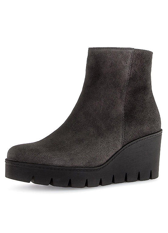Gabor Wedge Heel Ankle Boots | Curvissa
