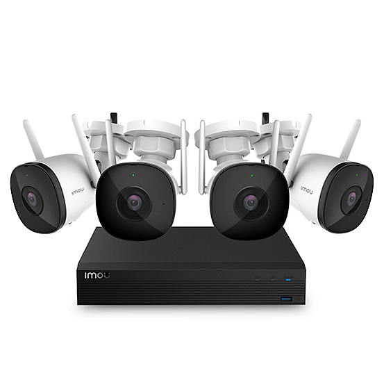 IMOU Wireless Security Camera System 4-Channel 1TB Wi-Fi NVR with 4 ...