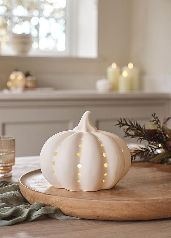 Lights4Fun Ceramic Pumpkin Light | Curvissa