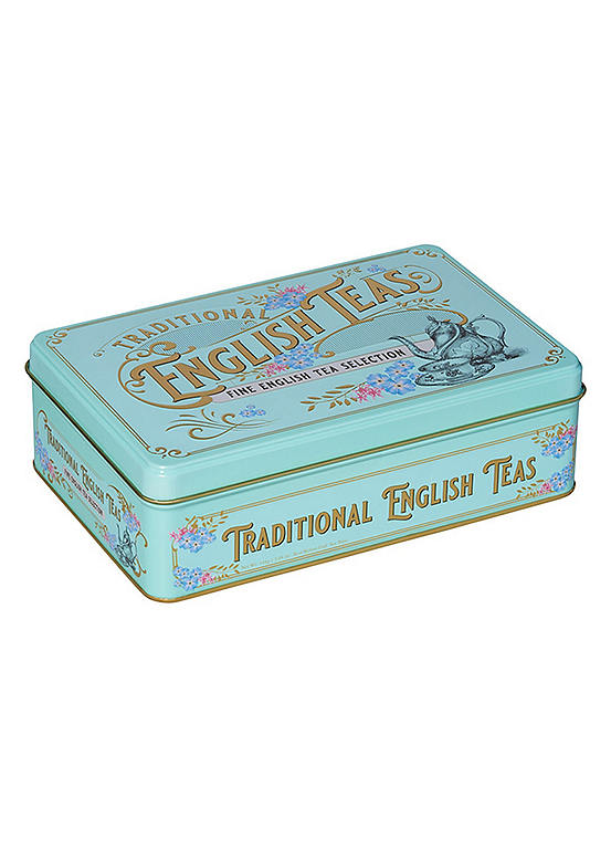 New English Teas Vintage Victorian Tea Selection Tin - Mint Green ...