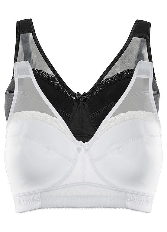Pack of 2 Support Bras by bonprix | Curvissa