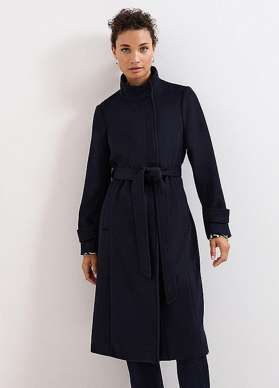 Phase Eight Dakota Navy Coat | Curvissa