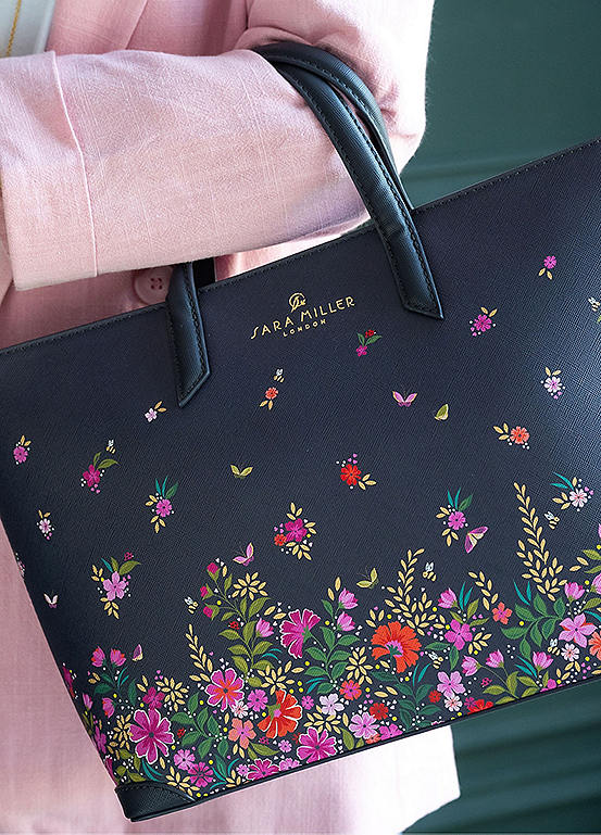 Sara Miller Medium Tote Bag - Ditsy Floral | Curvissa
