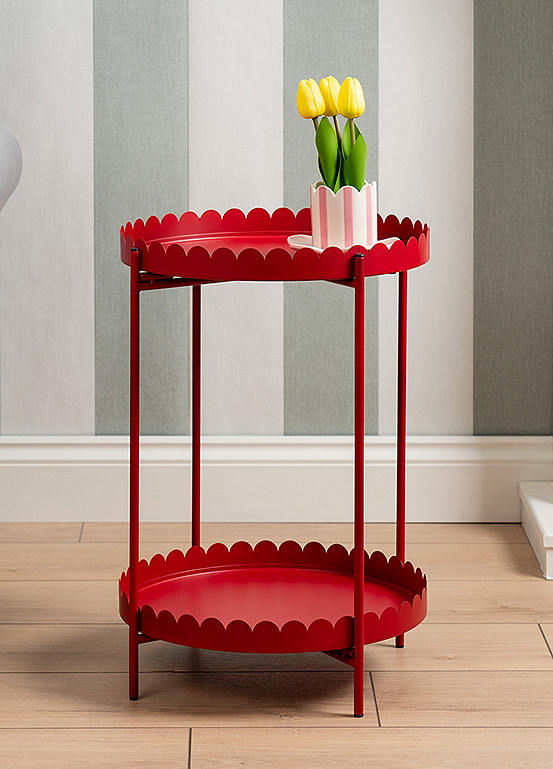 Scottish Everlastings Ltd Scalloped Round Scallop Table | Curvissa