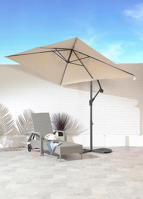 Suntime 2m x 3m Rectangular Hanging Parasol | Curvissa