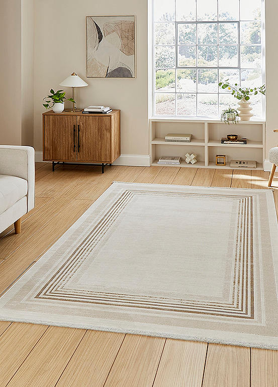 Think Rugs Mirage Border Rug | Curvissa