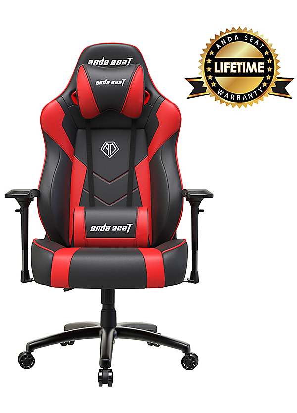 Andaseat Dark Demon Premium Large Gaming Chair Black Red