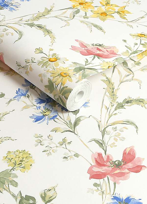 Laura Wallpaper Laura Ashley Wild Meadow Wallpaper, 113363