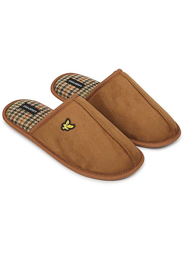 Lyle Scott Men s Dark Brown Pippin Boxed Slippers