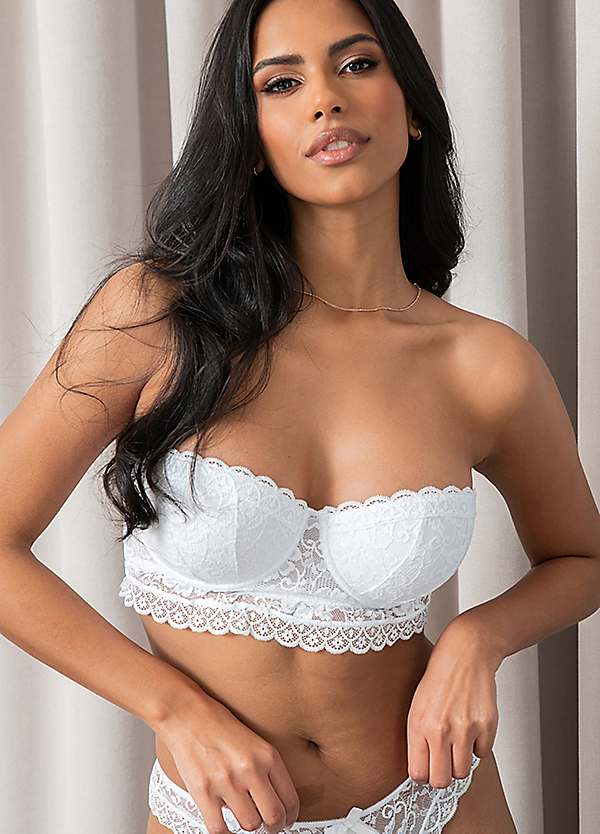 Pour Moi Rebel Strapless Underwired Longline Bra Curvissa