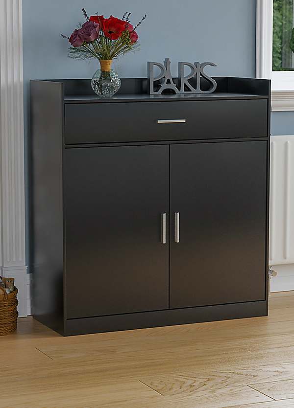 Vida Designs Dalby 2 Door 1 Drawer Shoe Cabinet