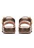 Clarks Alda Strap Copper Metallic Sandals | Curvissa