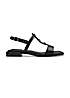 Clarks Ariany Sling Black Leather Sandals | Curvissa