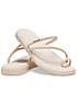 Crocs Cream Miami Toe Loop Sandals | Curvissa