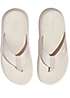 FitFlop Paris Beige Surf Two-Tone Webbing Toe-Post Sandals | Curvissa
